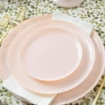 EcoQuality 10.6" inch Round Pink Disposable Plastic Plates - Heavy Duty ...