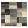 Superior Color Block Area Rug 5' x 5' , Plush Indoor Rugs For Living ...