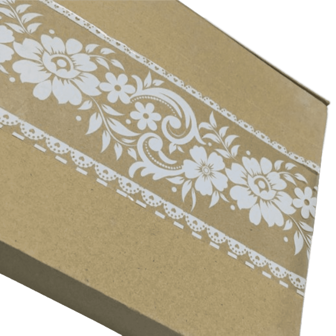 Cenefa Decorativa Vinílica Flores Blanca 10 m H&Jess Cenefa Decorativa ...