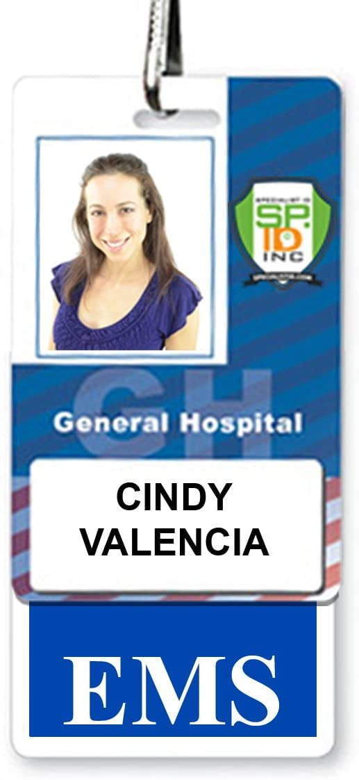 Buy EMS Badge Buddy - Vertical Heavy Duty Spill & Tear Resistant Cards ...