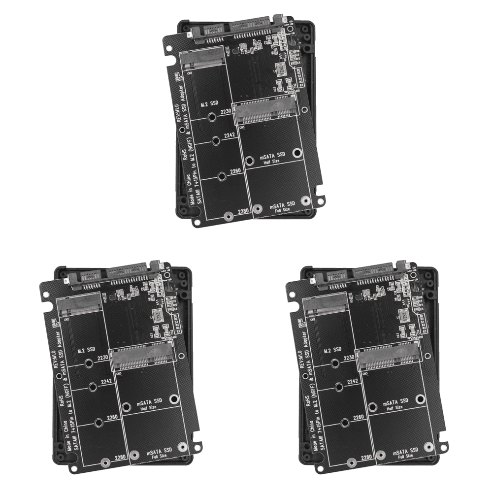 Caja convertidora adaptadora 2 en 1 M.2 NGFF B-Key y MSATA SSD a SATA 3 ...