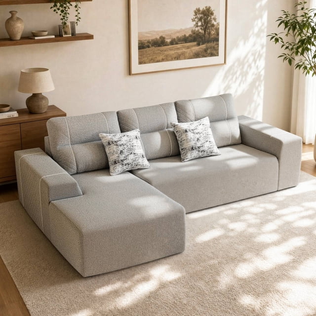 MCombo 105" Boneless Couches for Living Room, Cloud Couch Modular ...