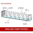 Viking Flatbed Rolling Tarp System with Manual Locking System, 53 ...