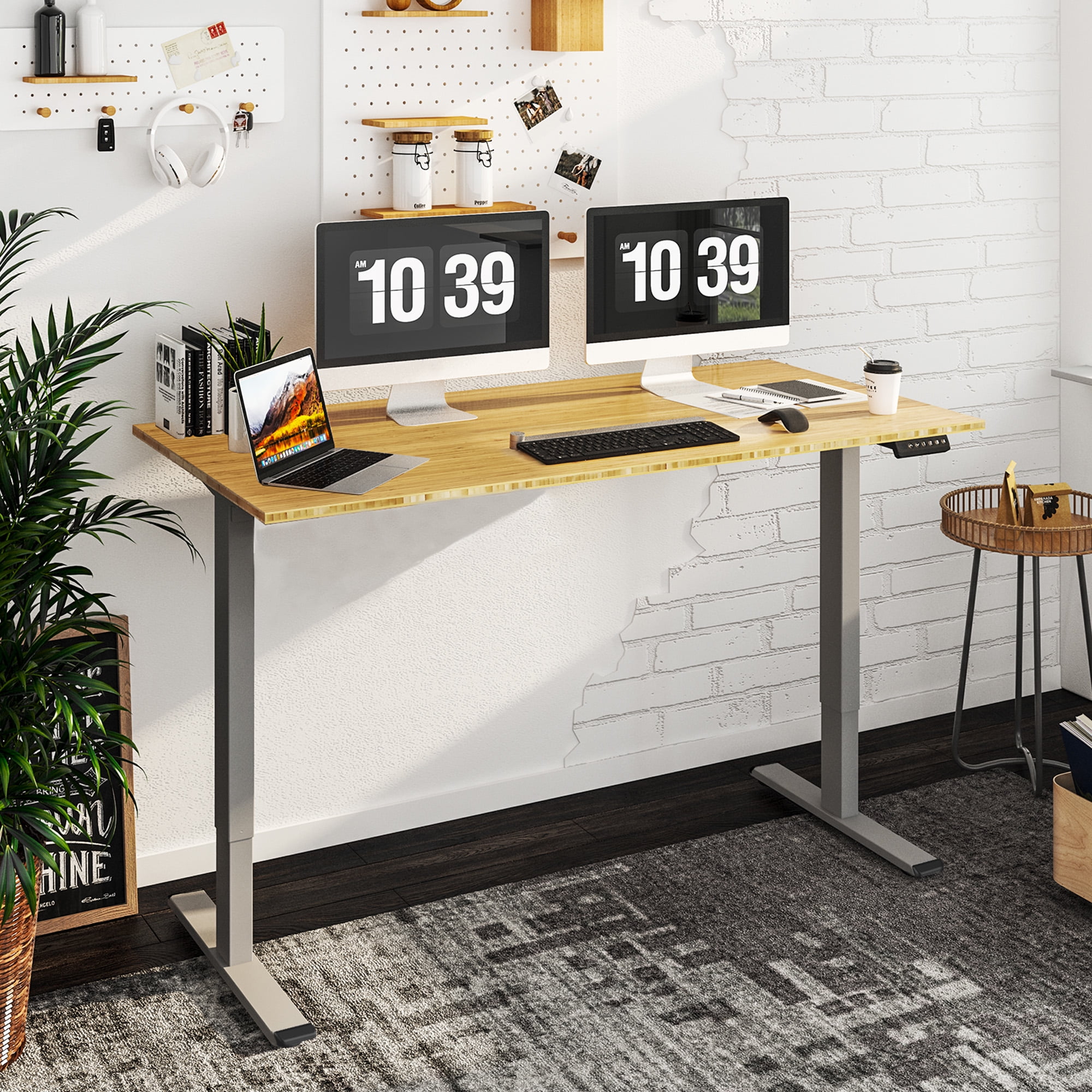 FLEXISPOT 60"x30" Erogonomic Home Office Height Adjustable Standing ...