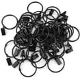 Artrylin 10 Pack Openable Metal Curtain Rings with Clips, Heavy Duty ...