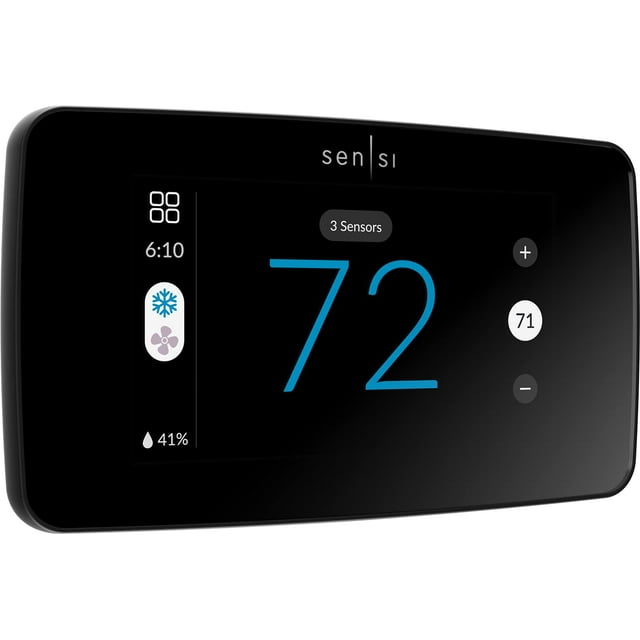 Sensi Touch 2 Smart Thermostat with Touchscreen Color Display, 100 ...