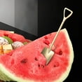 Cute gold stainless shovel shaped spoons for ice cream dessert tea home ...