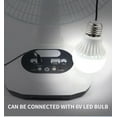 New Rechargeable Fan With solar panel, USB port,LED light and 2 Free ...