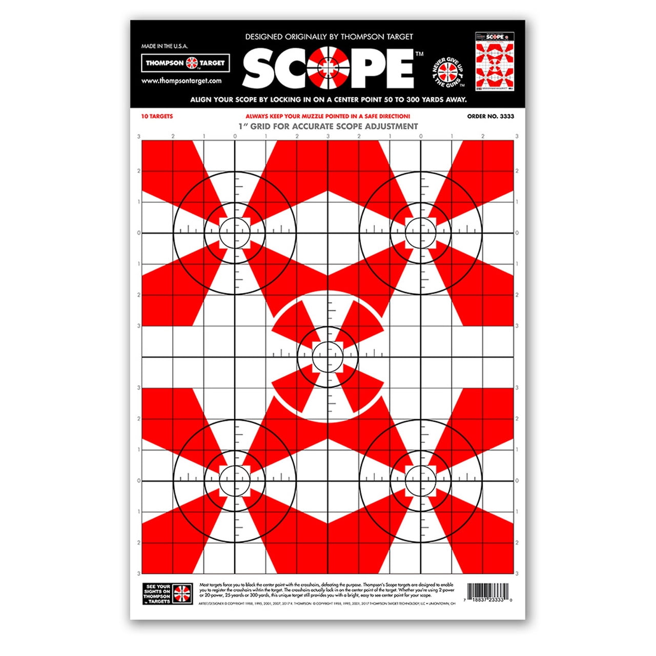 Thompson Target Scope | Optics Alignment Sight-In Paper Shooting ...