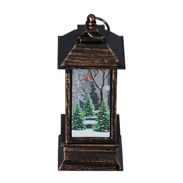 Lighted Snow Globe Lantern, Festive Mood Christmas Water Lantern For ...