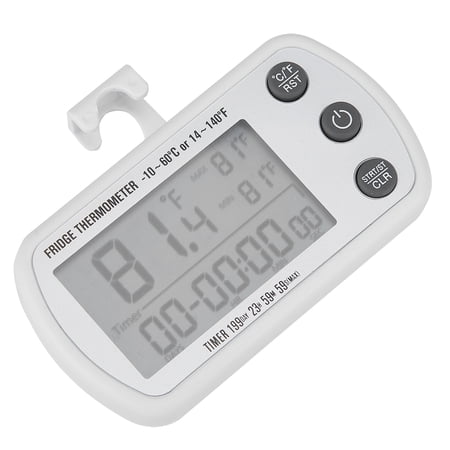 Freezer Temperature Gauge, Digital Waterproof LED Degrees Celsius ...