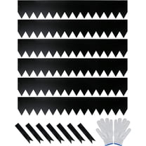 DAVYLINE 6-Pack Galvanized Steel Landscape Edging w/Black Powder ...