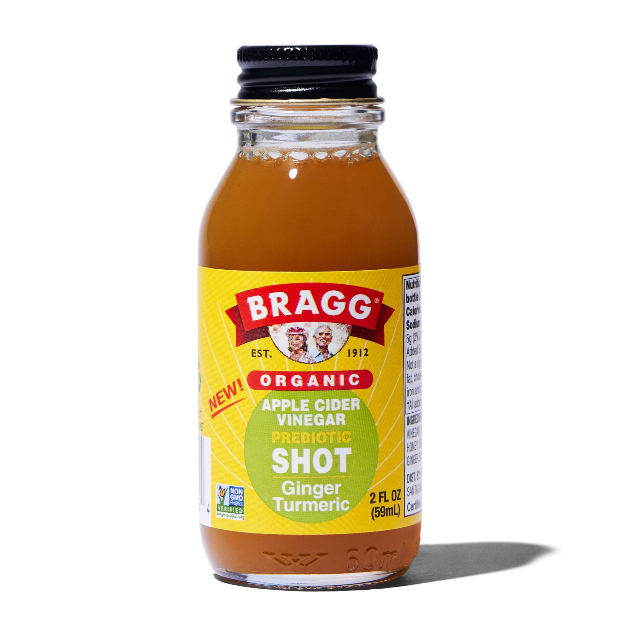 Bragg Apple Cider Vinegar Shot Ginger Tumeric, 2oz Pack Of 4 - Walmart.com