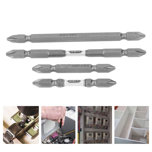 Double Head Drive Bits, 4PCS Alloy Steel Multi Specifications ...