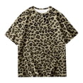 Byoo Summer Leopard Print T Shirt for Little Girls Casual Oversize Crew ...