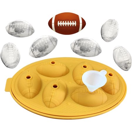 Football Ice Cube Mold or Ice Ball Maker is Ice Trays for Freezer ...