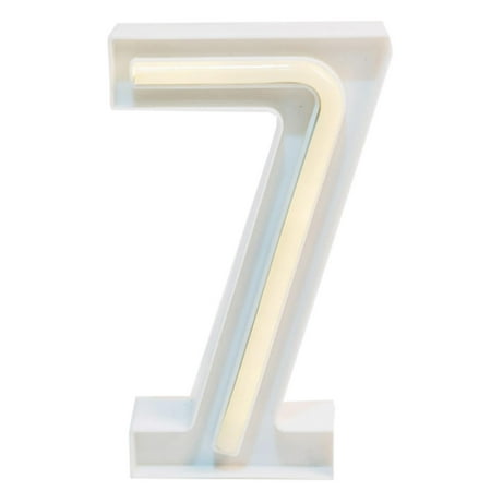 Neon Number Lights Neon Standing Supplies Decoration , 7, 16cm 7 ...