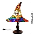 2PC Witch Hat Lamp with Soft Glow Night Light USB Rechargeable Handmade ...