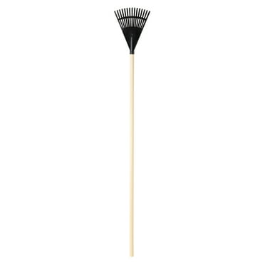 Expert Gardener 8-inch Wood and Poly Shrub Leaf Rake - Walmart.com