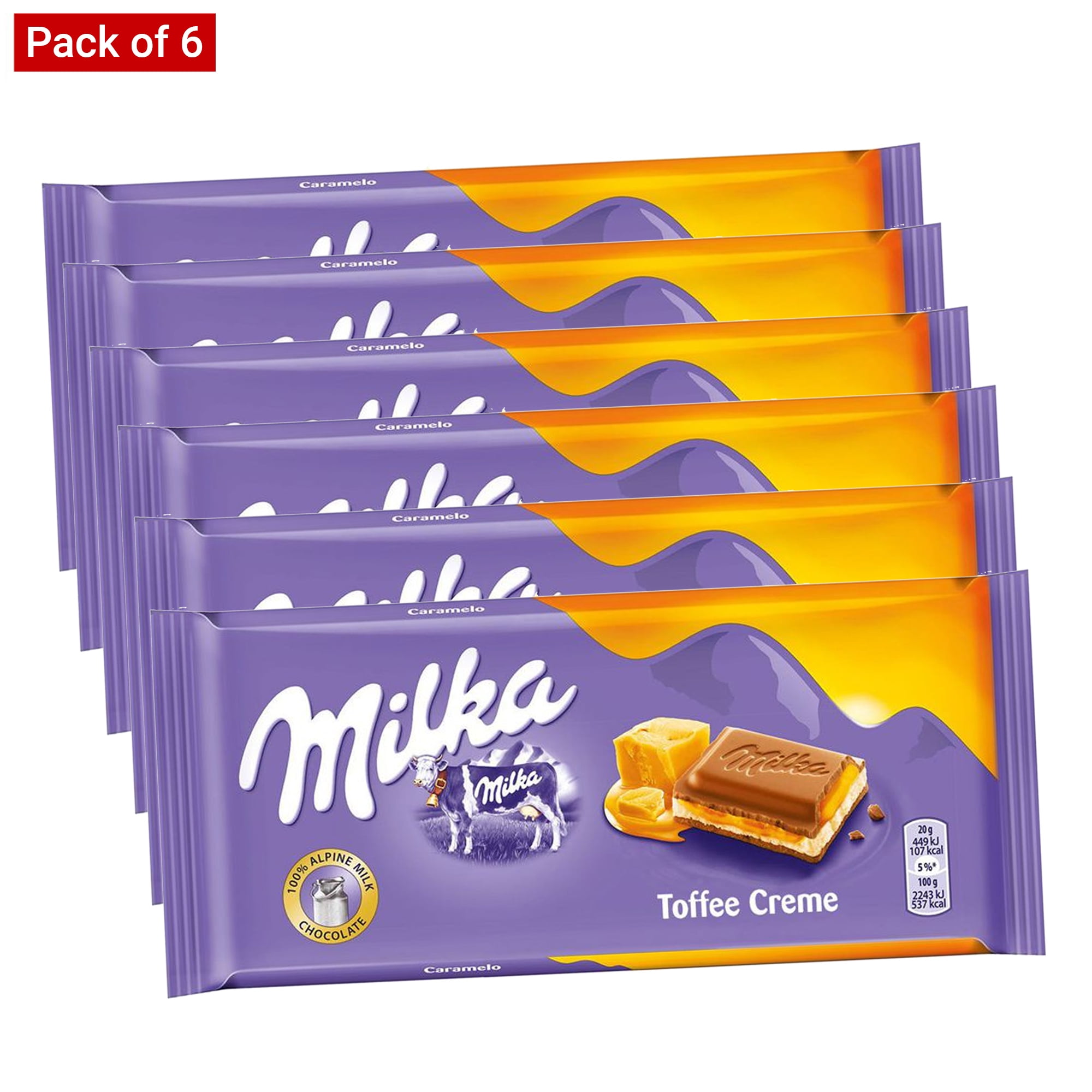 Milka Chocolate Toffee Cream 100g (Pack of 6) | Walmart Canada