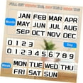 Myst Design Wall Mount Acrylic Calendar, Perpetual 2026 Daily Display ...