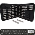 The Beadsmith Steel Alphabet Stamps - Metal Elements -27-piece 3mm ...