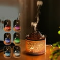Aromatherapy Oil Diffuser, Cool Mist Diffuser with Volcano Mist, Flame ...