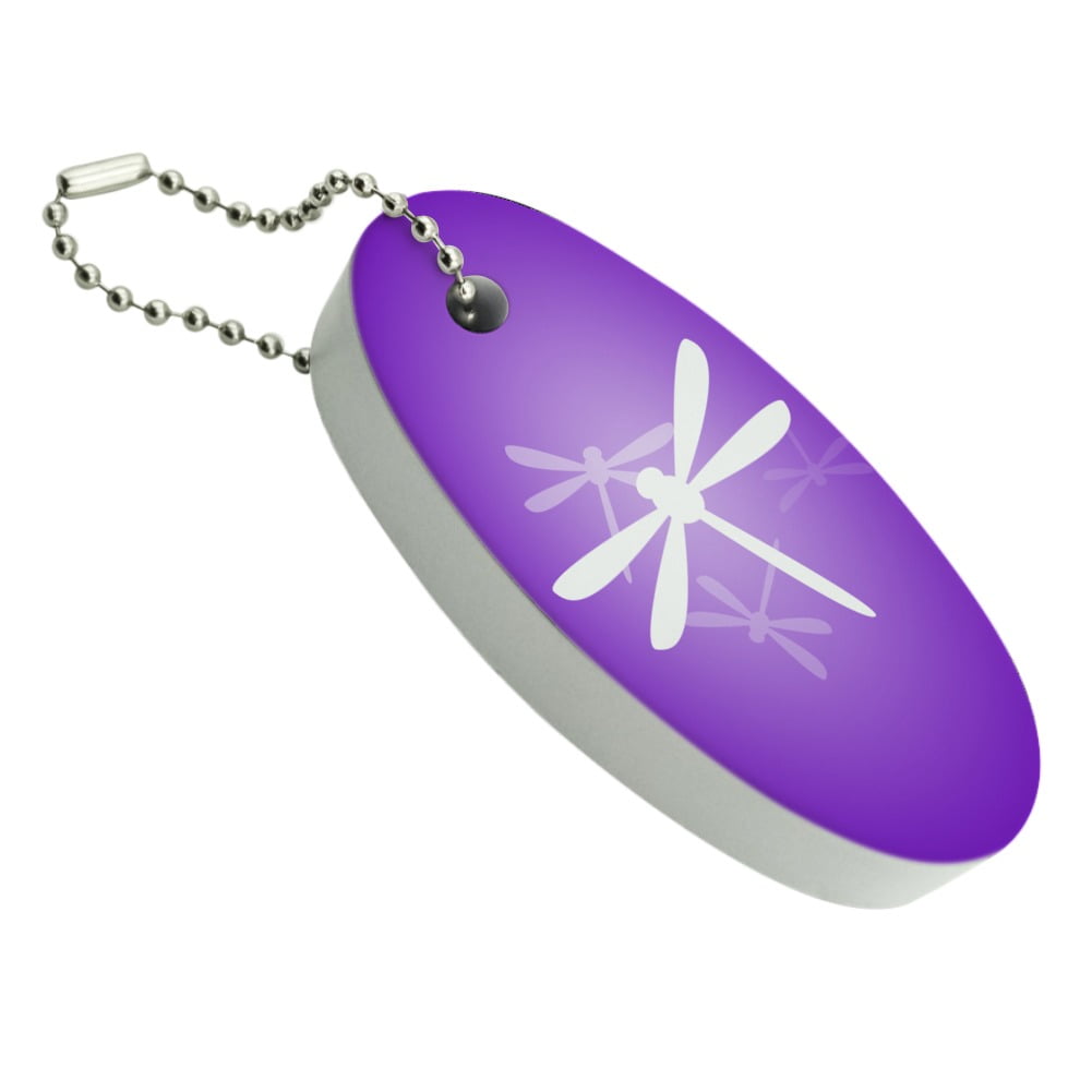 Purple Dragonfly Dragonflies Floating Foam Keychain Fishing Boat Buoy ...