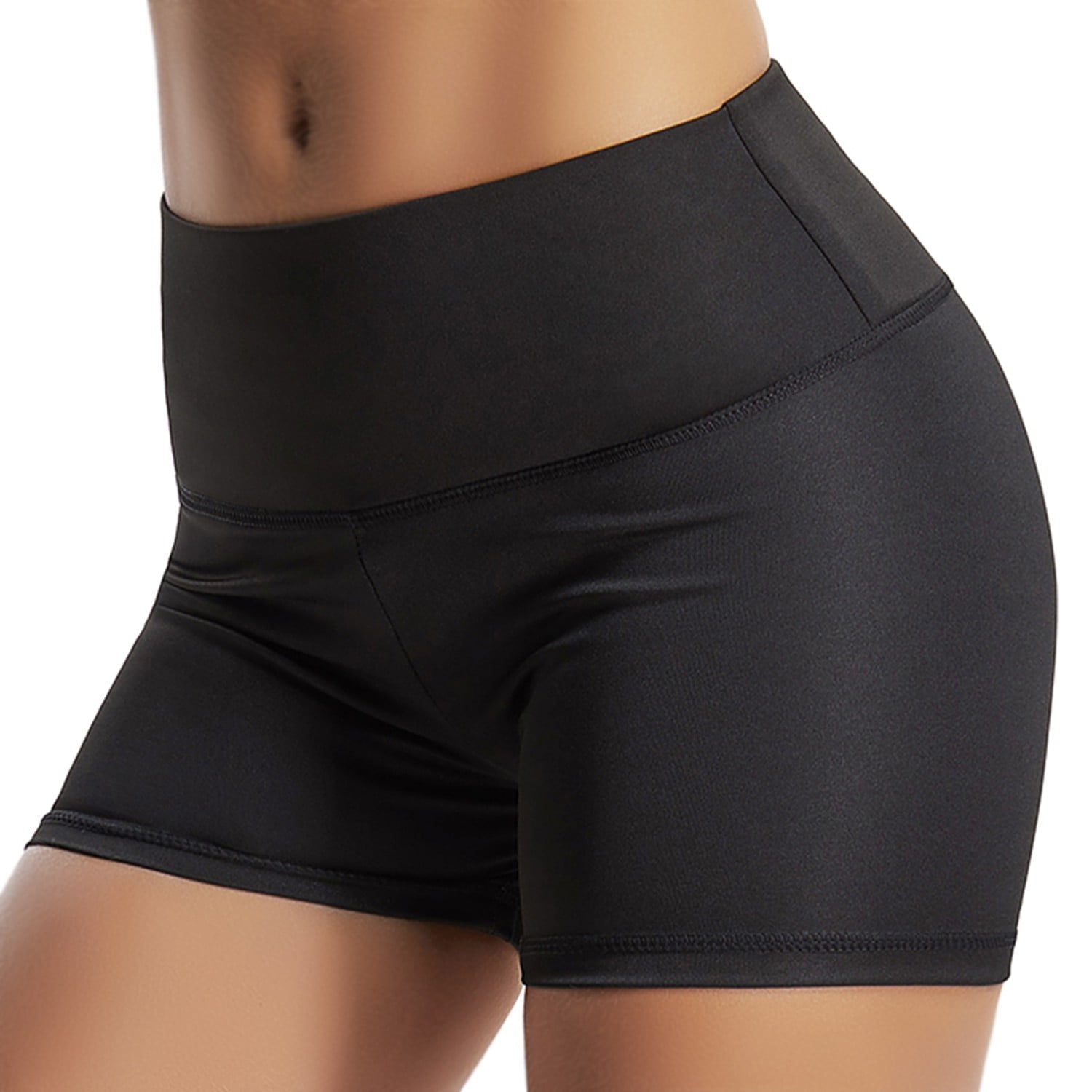 Seasum Seasum Womens High Waist Yoga Shorts With Tummy Control