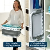 Blue Door Collapsible Laundry Basket Portable Pop Up Plastic Laundry ...