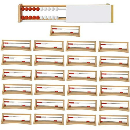 hand2mind 20-Bead Wooden Rekenrek Abacus Classroom Set, Colored Abacus ...