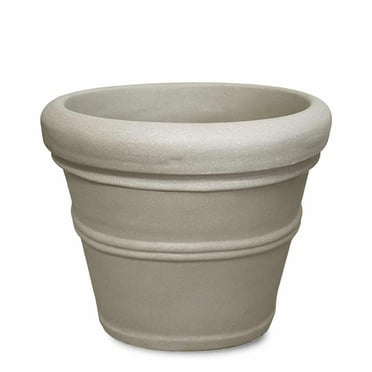 "Crescent Garden Brunello Outdoor Planter, Classic Rolled-Rim 27 ...