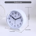 Analogs Alarm Clock 4inch Super Silents NonTicking Small Clock Night ...