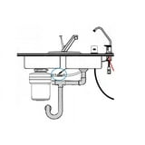 Dishwasher/RO Drain Line Adapter - Universal Tube Connection (Drain ...