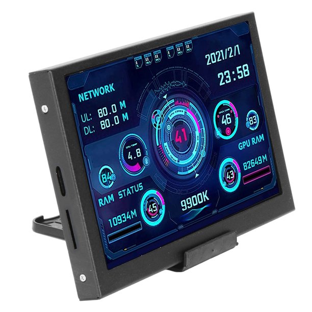 Monitor De Datos De CPU De PC, Mini ITX PC Case Moniror USB TIPO C ...