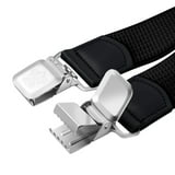 BIGLUFU Men's Adjustable Heavy Duty Clip Suspenders, Black, X-Back ...