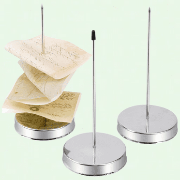 4 Pcs Desktop Receipt Holder Bill Fork Receipt Spike Stick Straight Rod ...