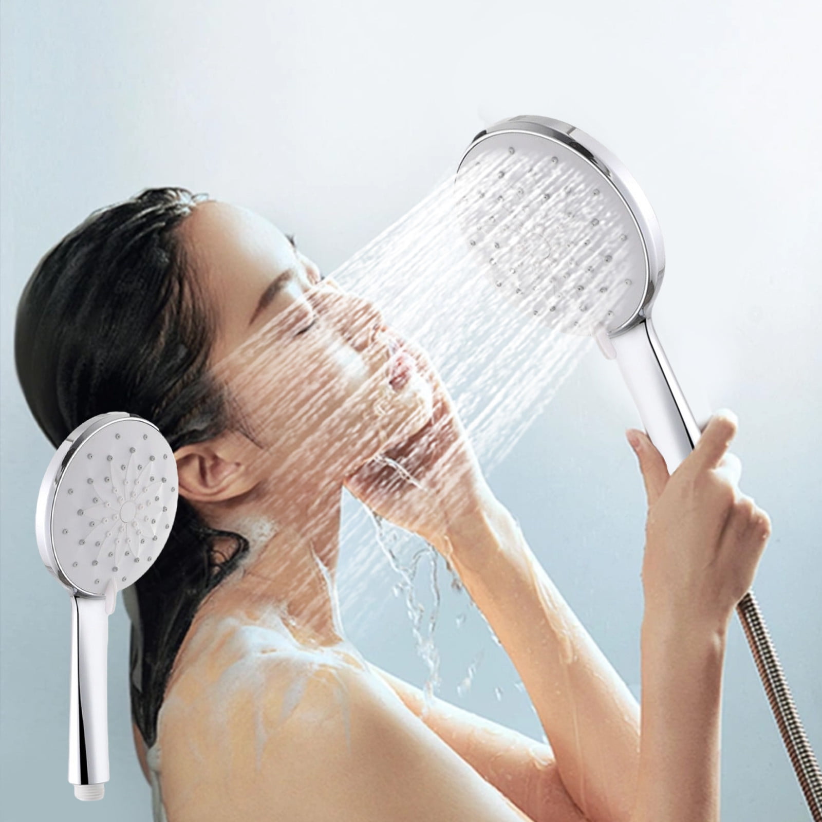 Xuniizn Water Heater Filter Shower -6 Bathing Modes- Large Panel Shower ...