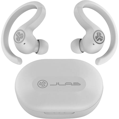 JLab JBuds Air Sport True Wireless Bluetooth Earbuds + Charging Case - White - IP66 Sweat ...
