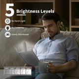 Innotech USB Rechargeable Book Light, Warm White, Adjustable Brightness, LED Clip, Portable ...