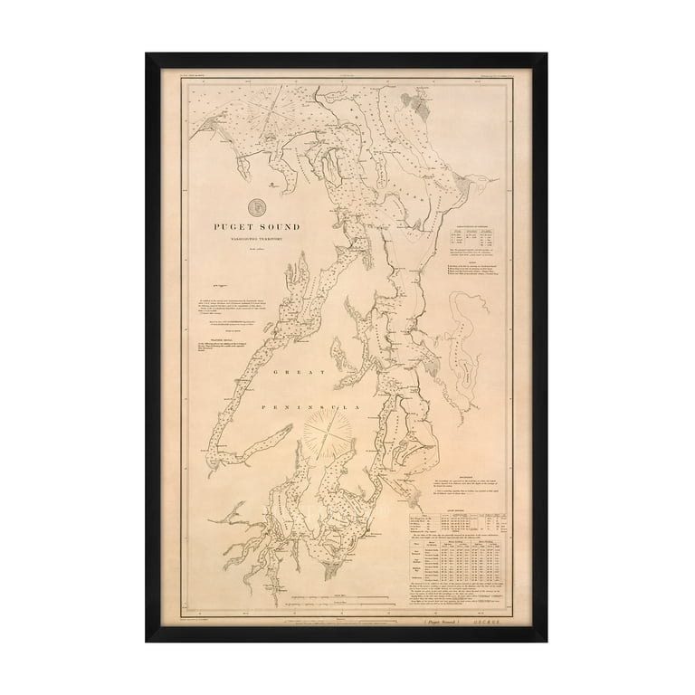 Vintage Puget Sound Map