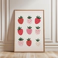 Sweet Strawberry Wall Art, Cute Fruit Nursery Decor for Girls, 24x36 ...
