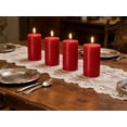 4 Pack Red Pillar Candles, 2x4 Inch, Long-Lasting, Dripless and ...
