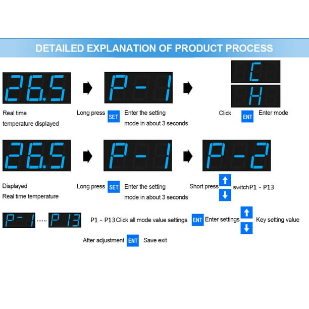 H50TR Thermostat Touchscreen Monitor Temperature Controller High ...