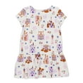 Disney Princess Toddler Girl Drop Waist Dress, Short Sleeve, All Over ...