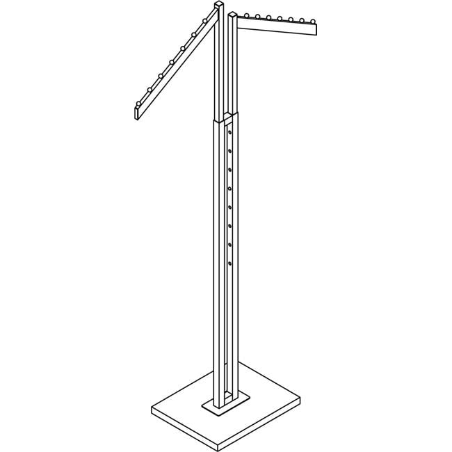 2-Way Square Tubing with Slant Blade Arms - Walmart.com