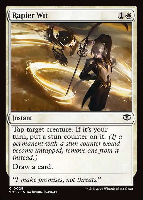 MtG Secrets of Strixhaven Common Rapier Wit #28 - Walmart.com