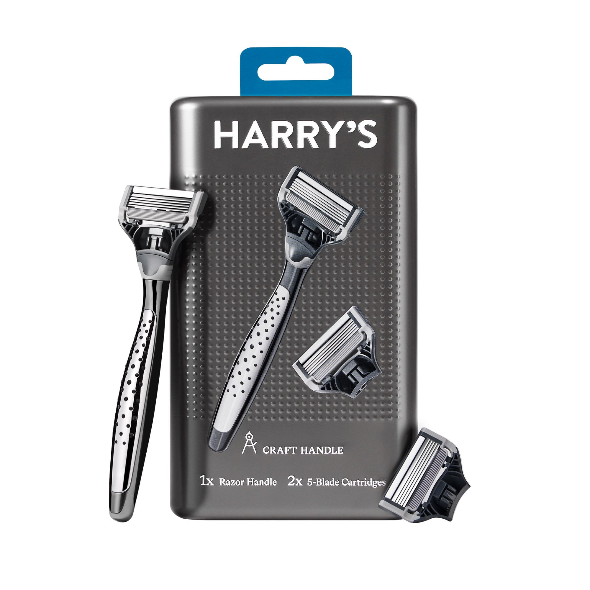 Harry's Men's Manual Craft Razor Handle and Two 5-Blade Razor ...