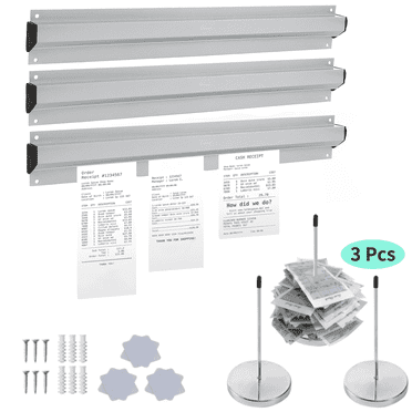 M&T Displays Fast Note 12 Inch Wall Mounted Aluminum Restaurant Ticket ...