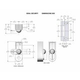 ideal security sk5 storm door deadbolt, black - Walmart.com